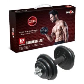 10kg Maxx Dumbbell Set - Adjustable Free Weights for Home Workouts ...