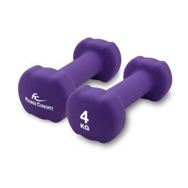 Level Up Your Workout with Neoprene Dumbbell Pair (4KG) | Fitness Concept
